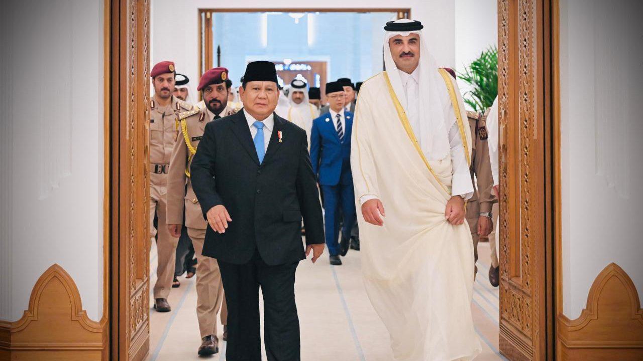 EMIR QATAR SAMBUT PRESIDEN PRABOWO DI ISTANA AMIRI DIWAN – Inti Media Focus